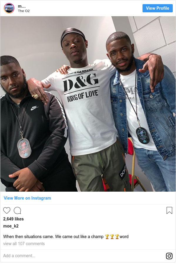 J Hus performs with Drake after jail term for carrying knife - BBC News