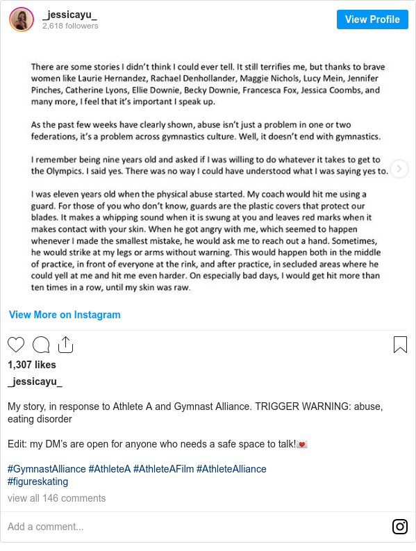 Jessica Shuran Yu: 'Dismay' after Singapore skater tells of training ...