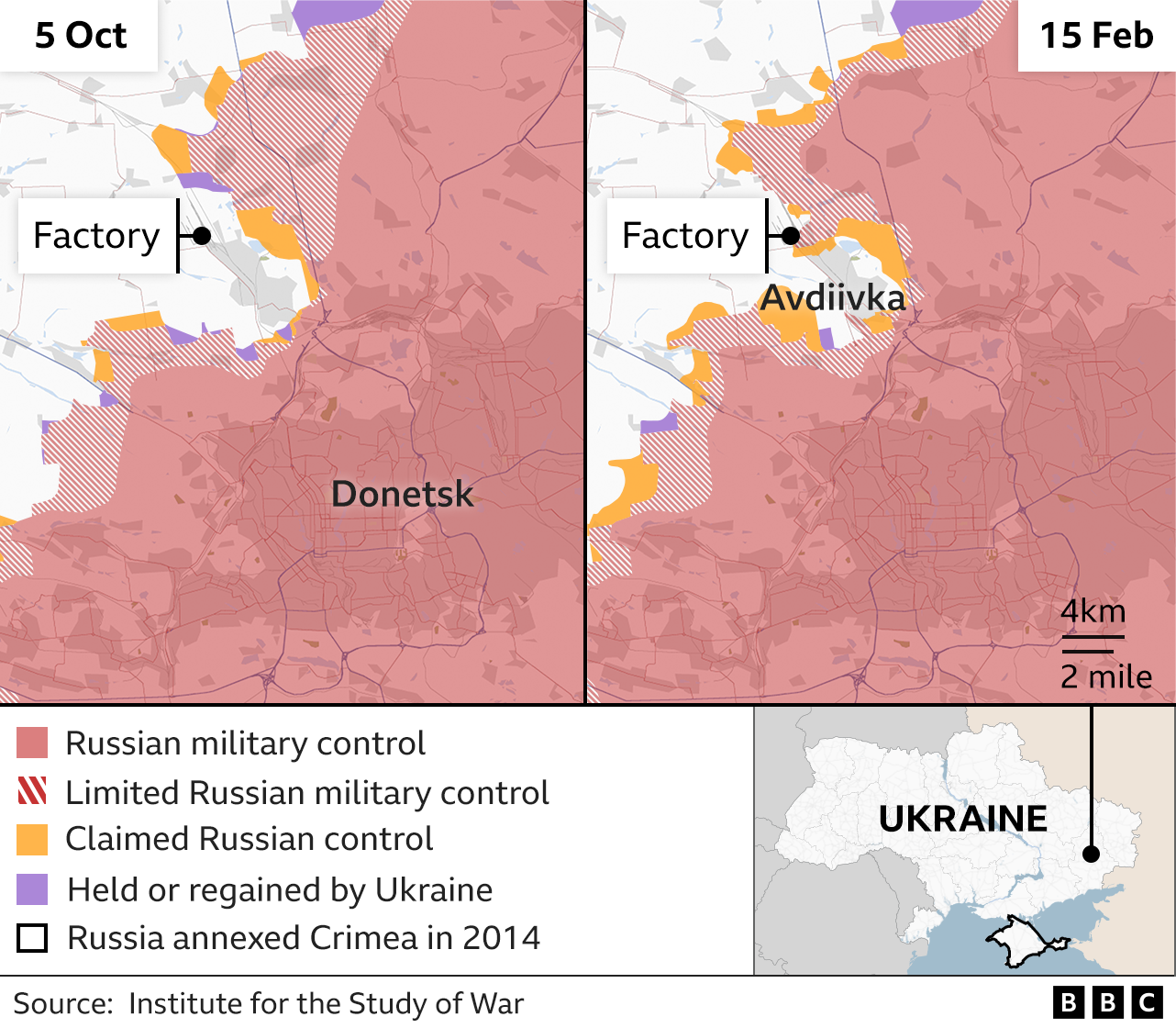 Avdiivka: Ukraine troops leave embattled eastern town - BBC News