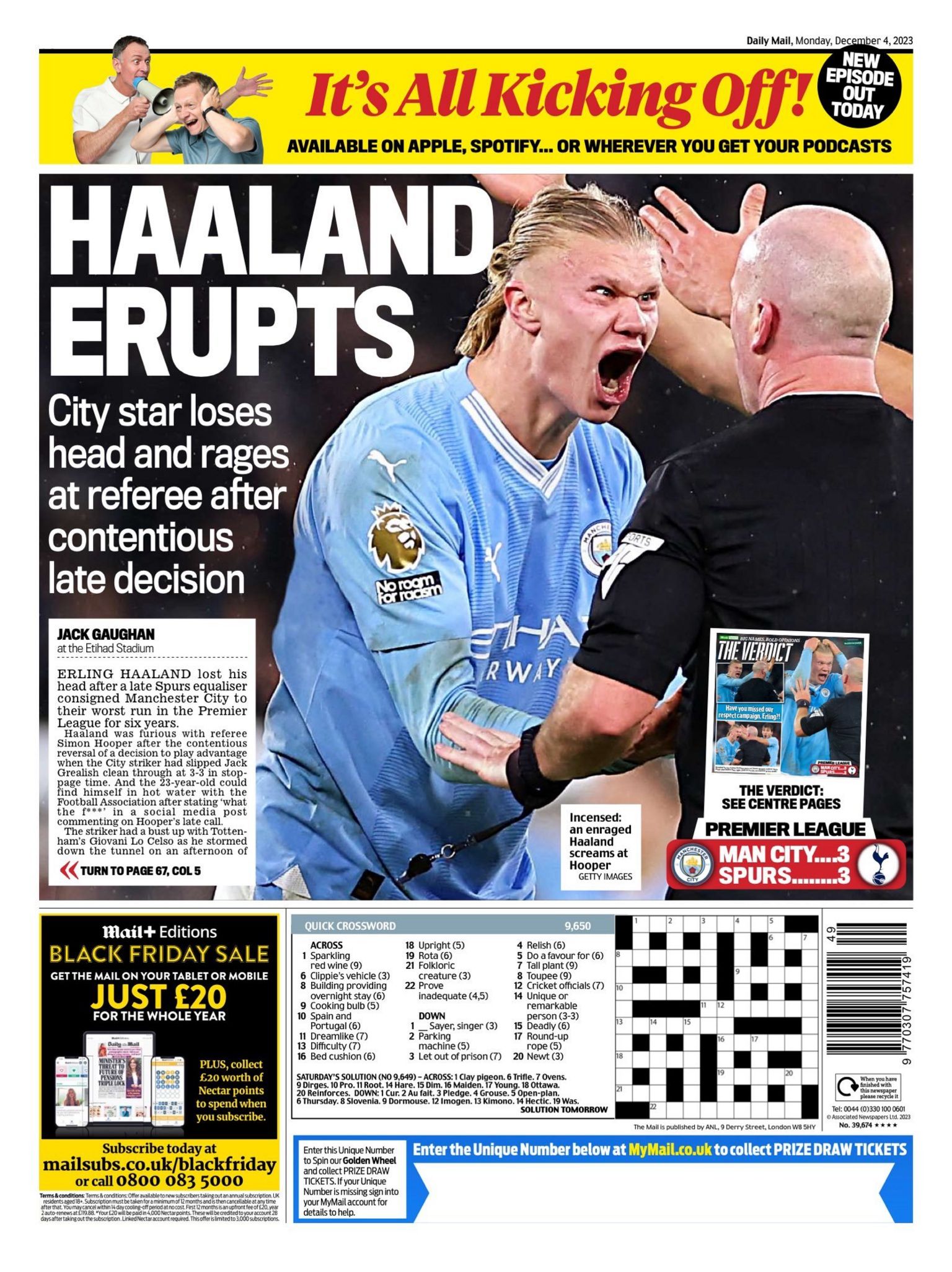 Monday's sports pages - BBC Sport