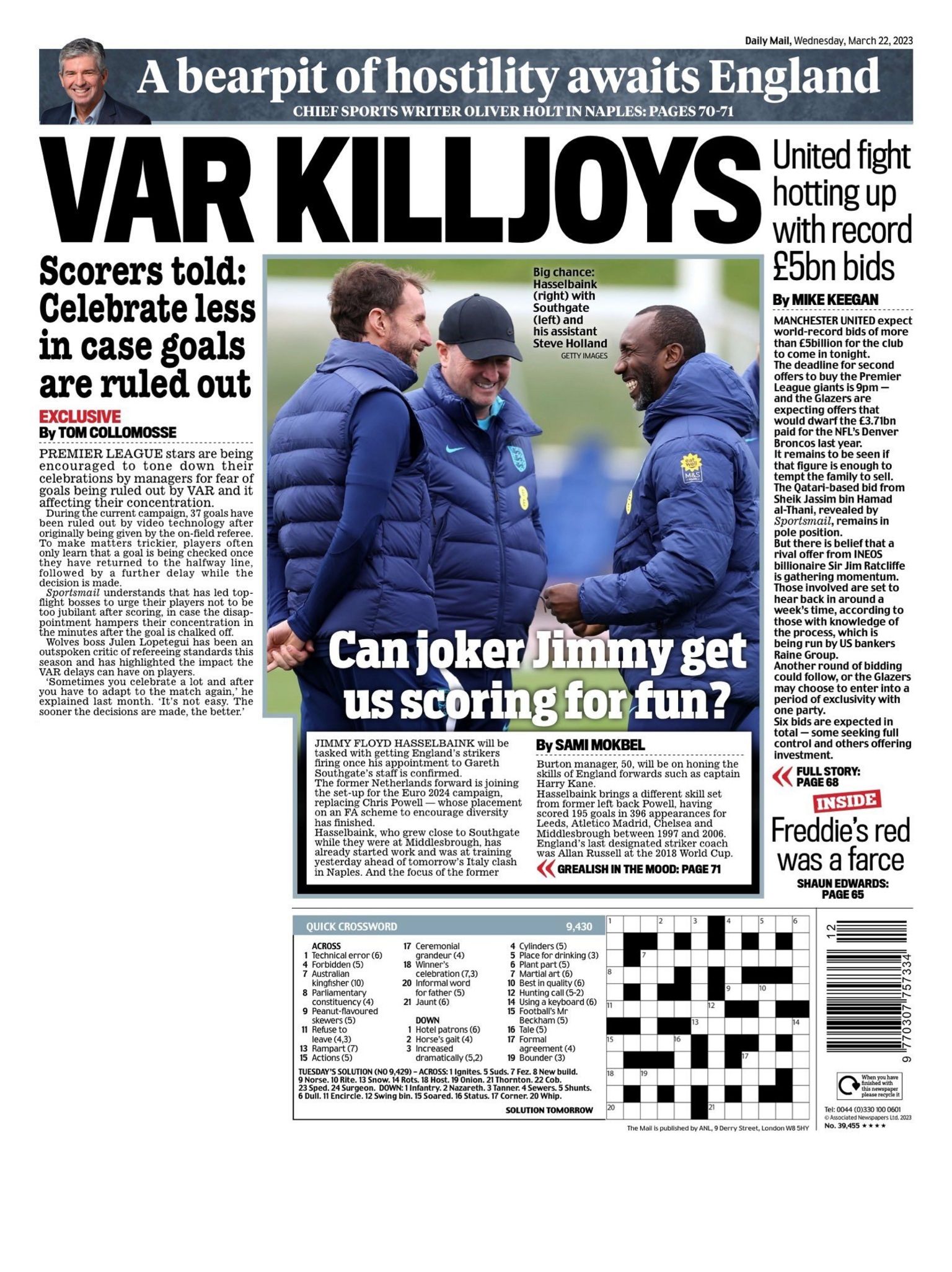 Wednesday's back pages - BBC Sport