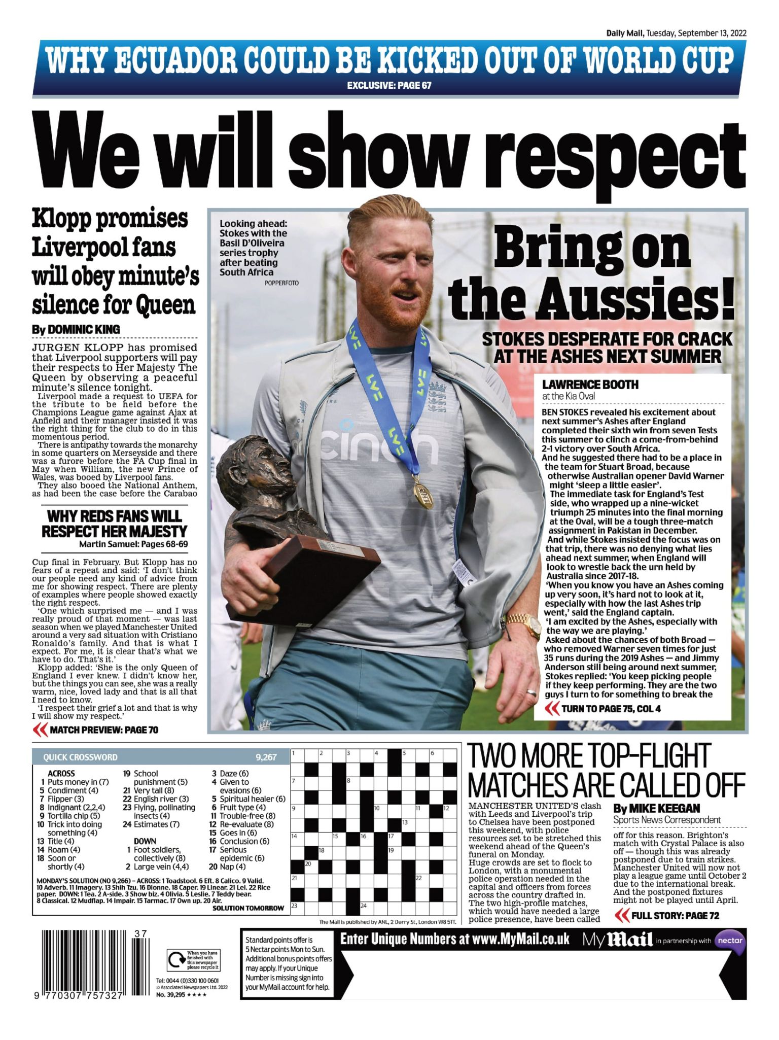 Tuesday's sport pages - BBC Sport