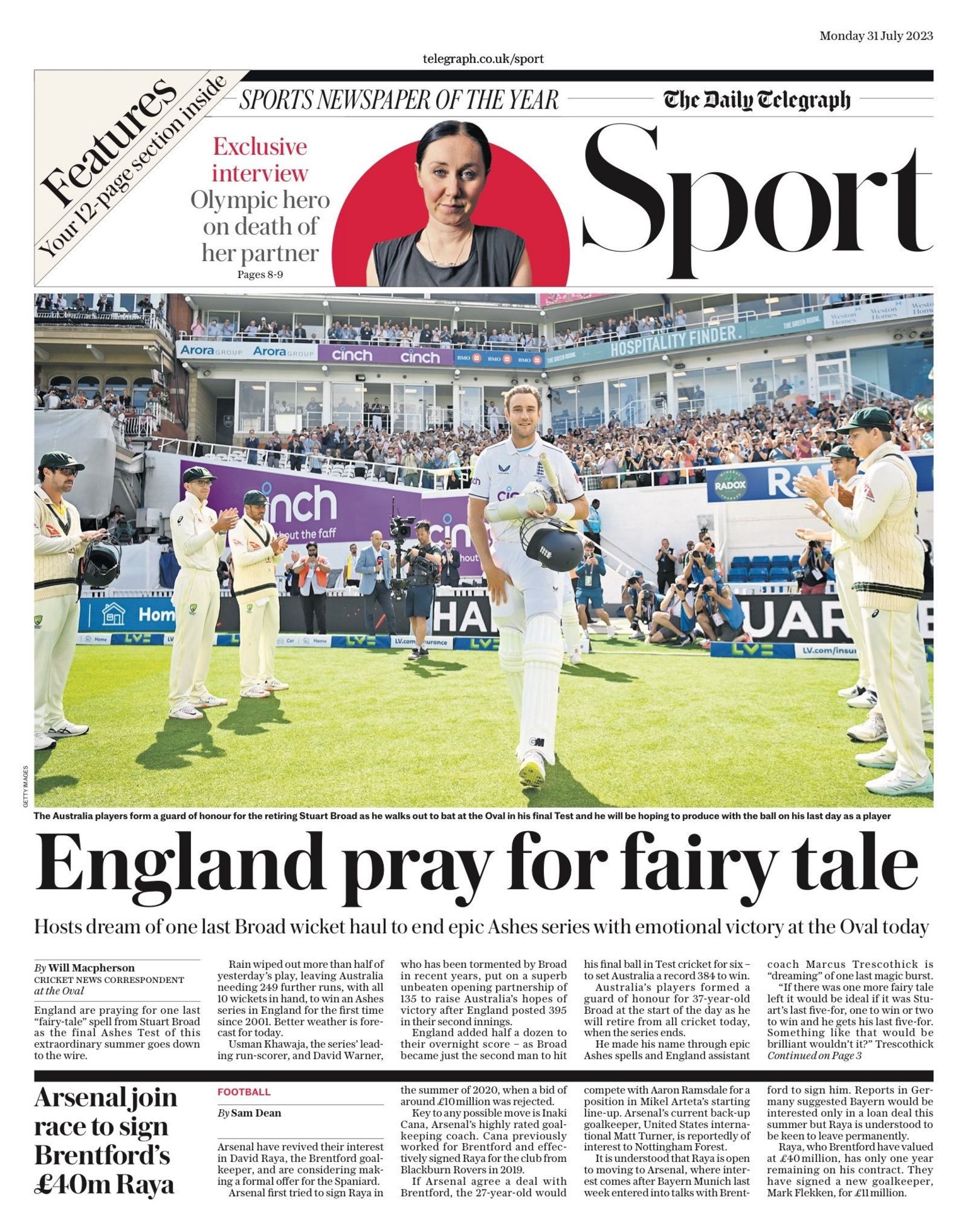 Monday's back pages - BBC Sport