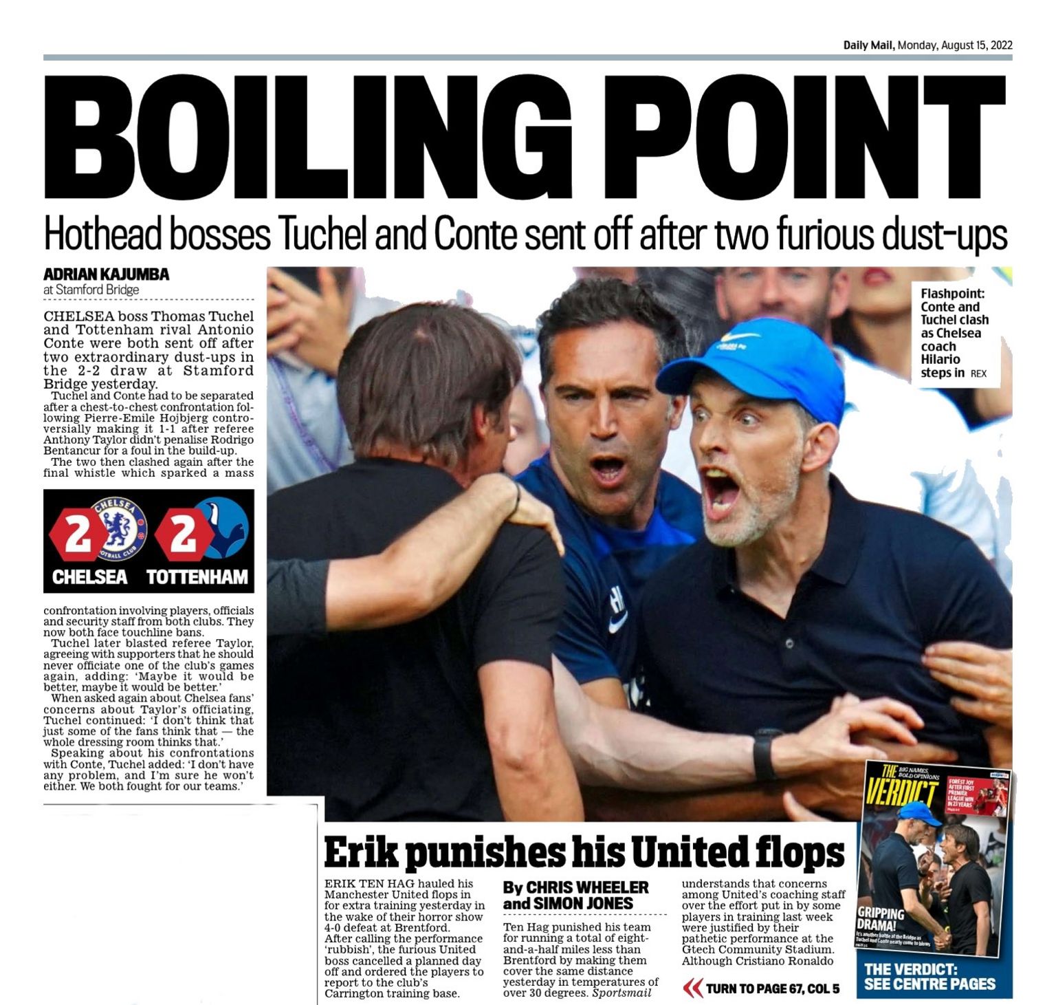 Monday's back pages - BBC Sport