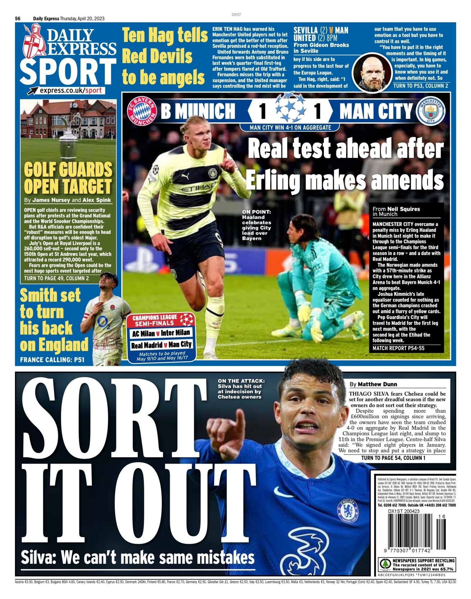 Thursday's back pages - BBC Sport