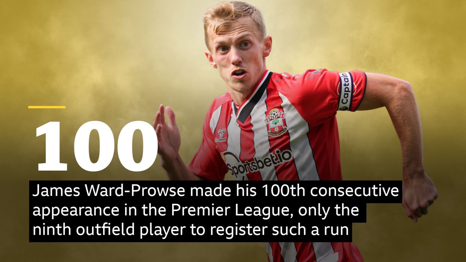 Ward-Prowse makes 100th Premier League appearance in a row - BBC Sport