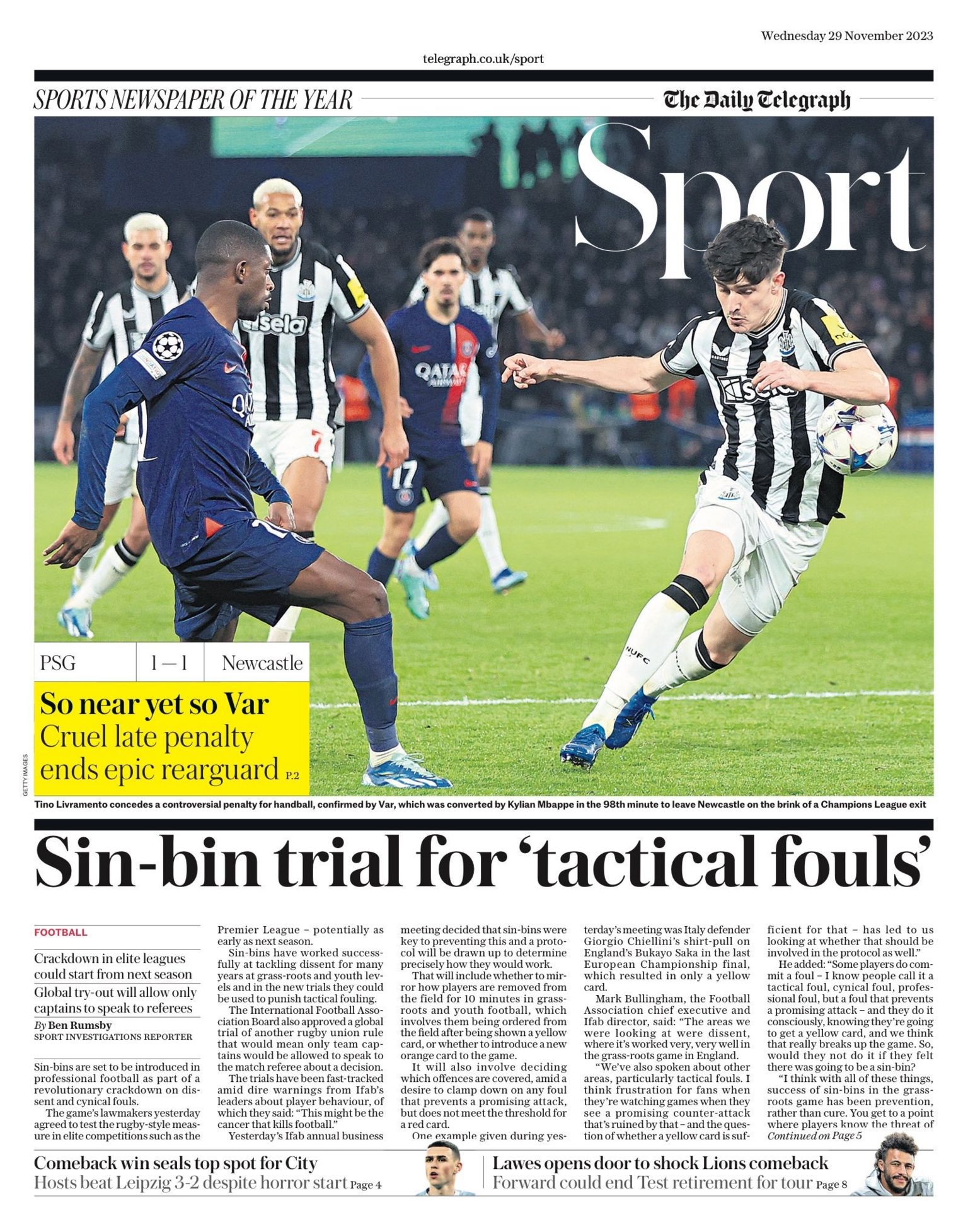 Wednesday's back pages - BBC Sport