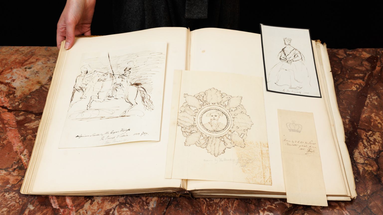 Drawings sketched by a teenage Queen Victoria go up for auction - BBC ...