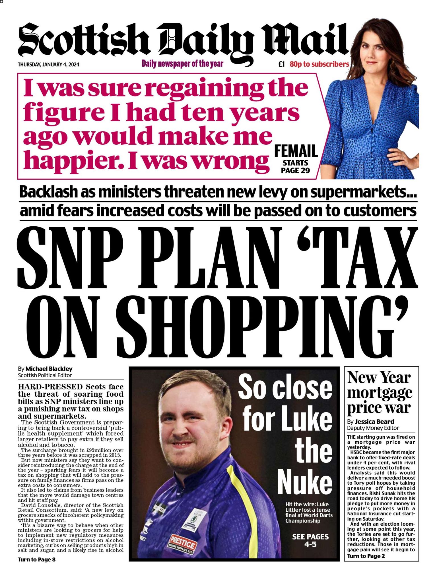 Scotland's papers: Attack on Raith fan and 'Luke the Nuke' defeat - BBC ...