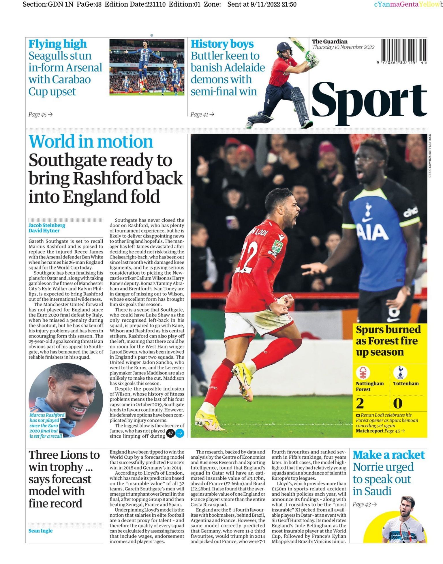 Thursday's back pages - BBC Sport