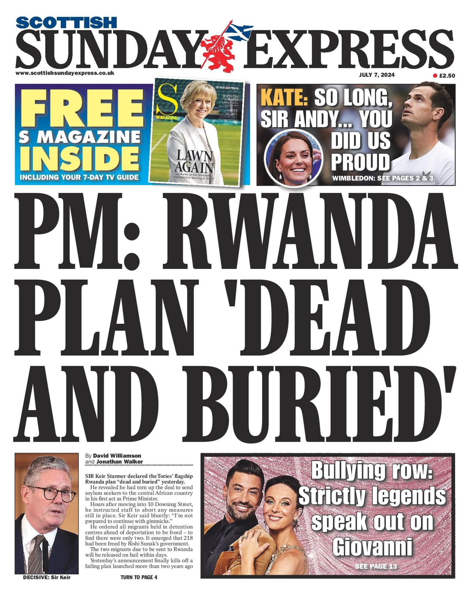 Scotland's papers: Rwanda plan 'dead and buried' and SNP's 'time to ...
