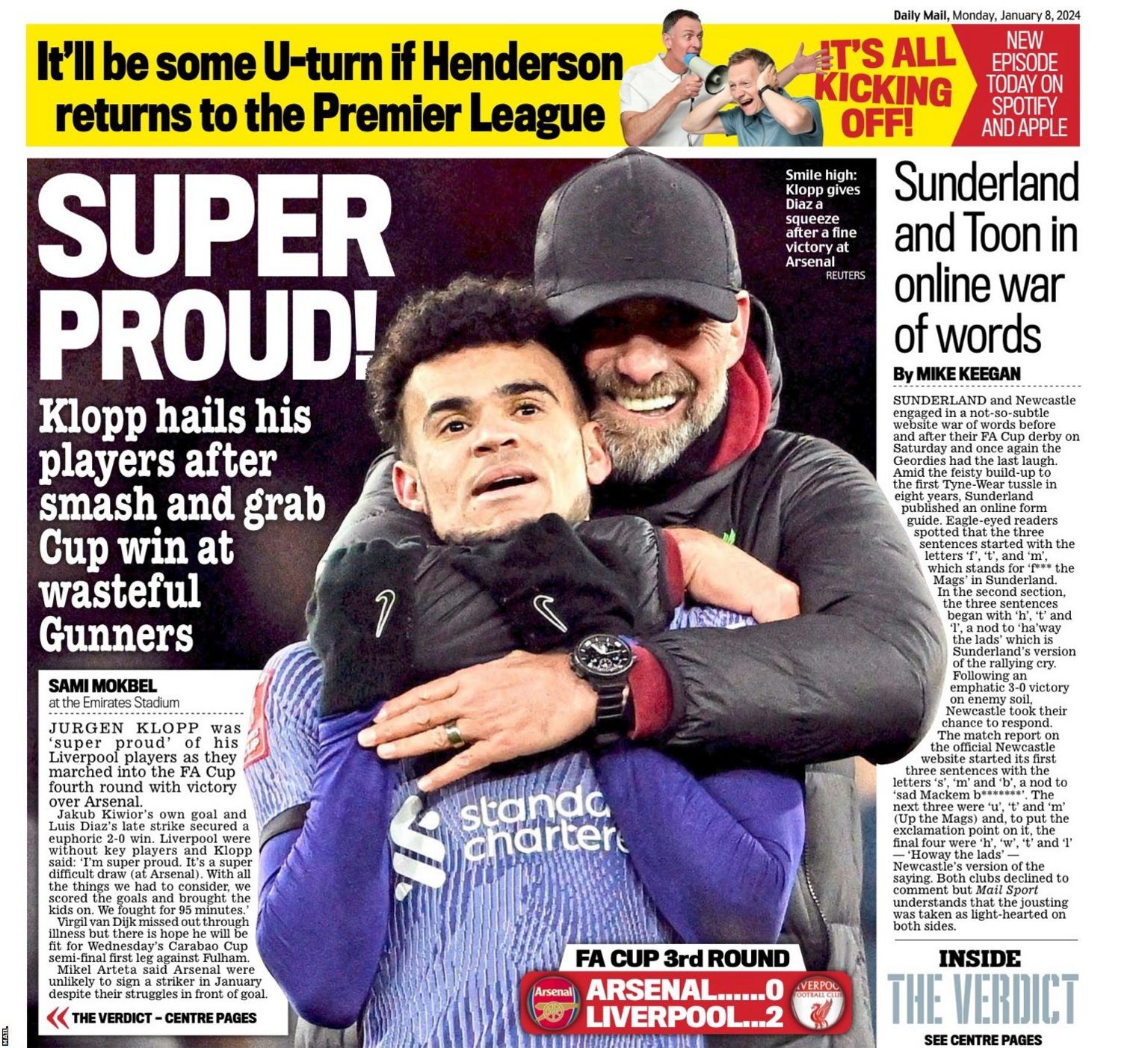 Monday's newspapers - BBC Sport