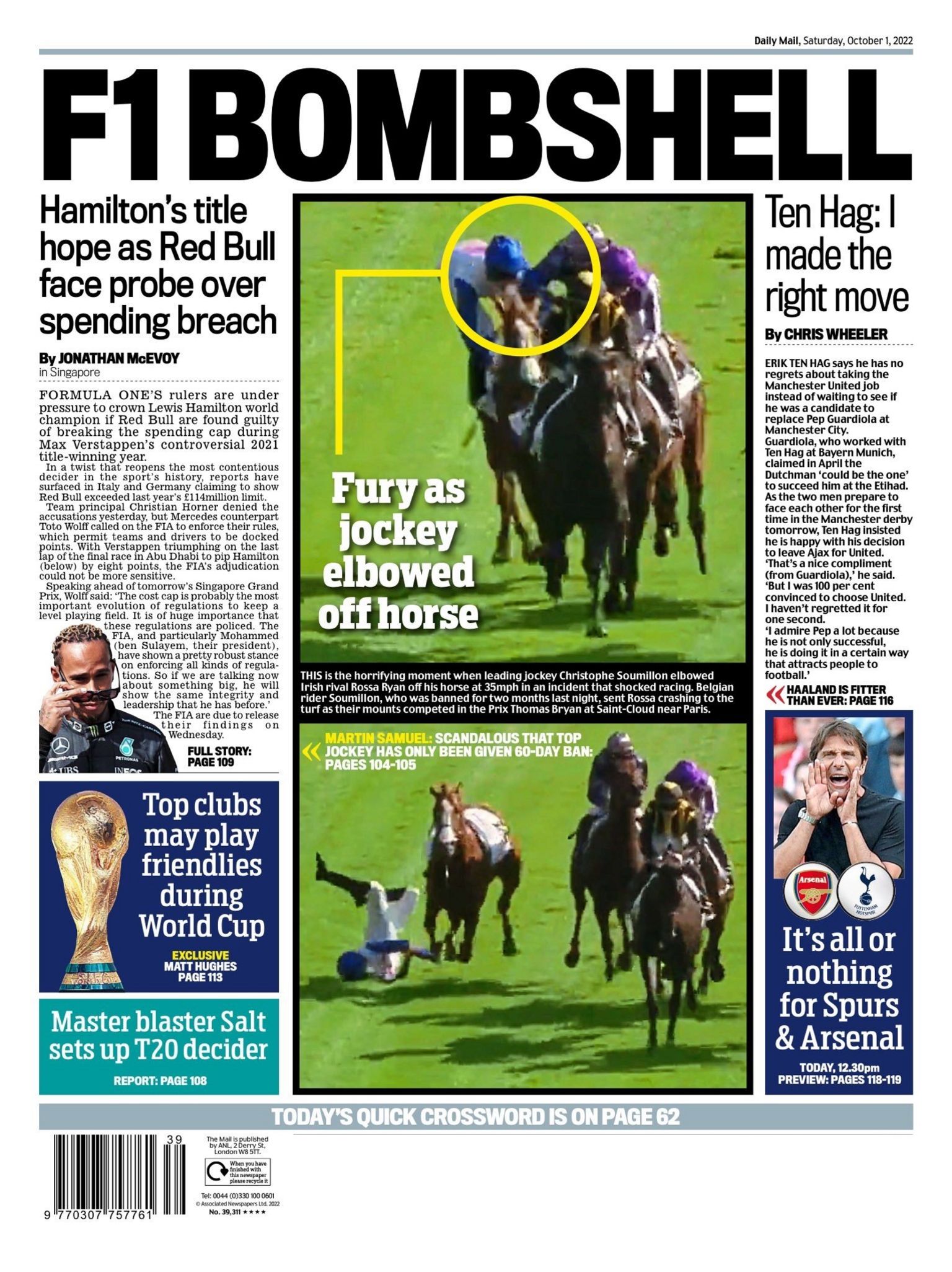 Saturday's back pages - BBC Sport