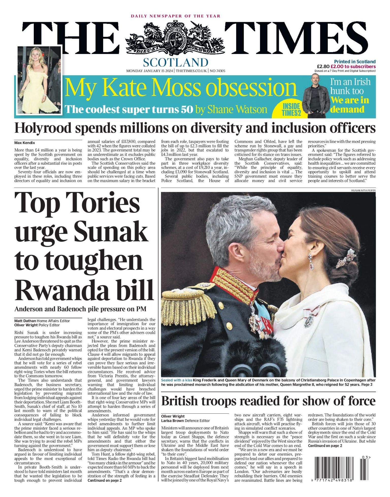 Scotland's papers: Global security threats warning and Rwanda bill ...