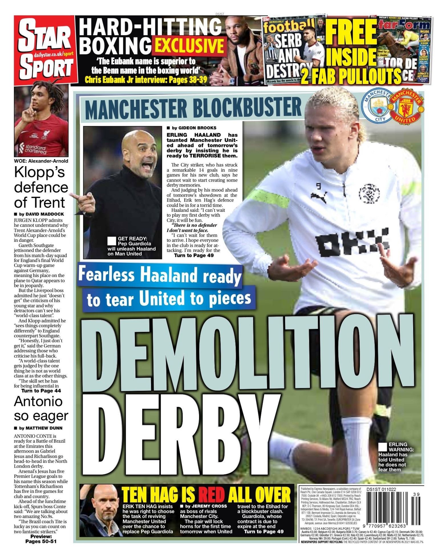 Saturday's back pages - BBC Sport
