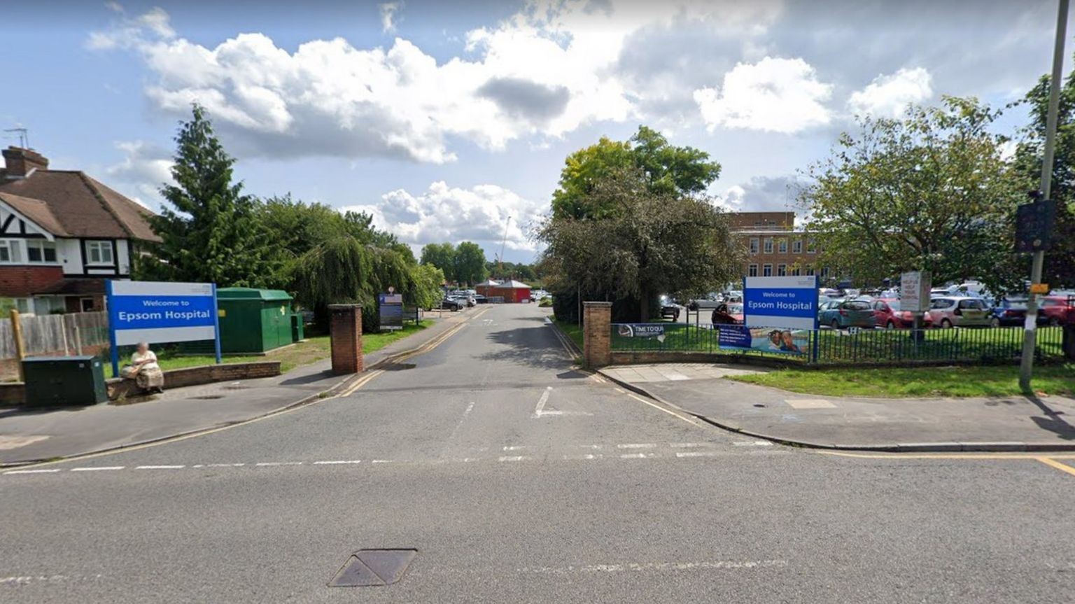 Man seriously injured in Epsom General Hospital car park crash - BBC News