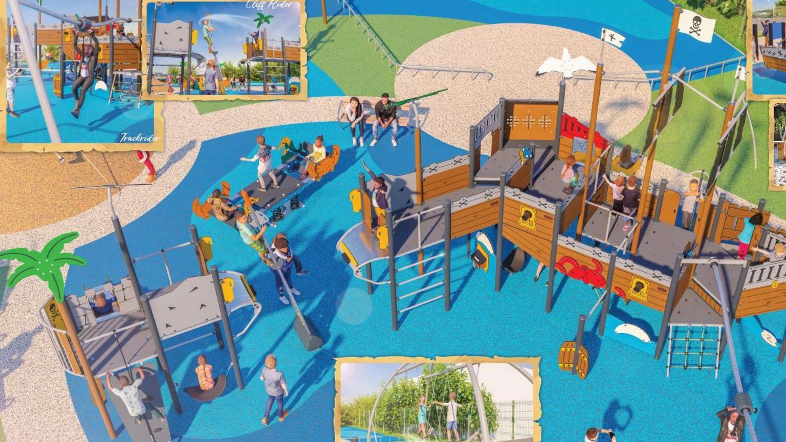 New designs unveiled for Maryport harbourside play park - BBC News