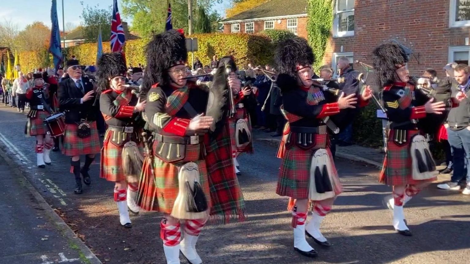 Remembrance weekend in the south of England - BBC News