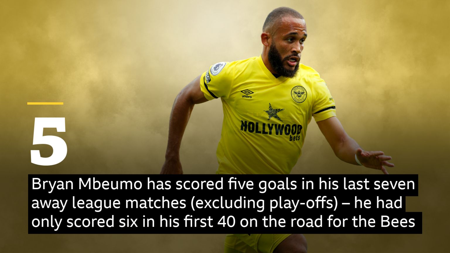Bryan Mbeumo shines for Bees away from home - BBC Sport