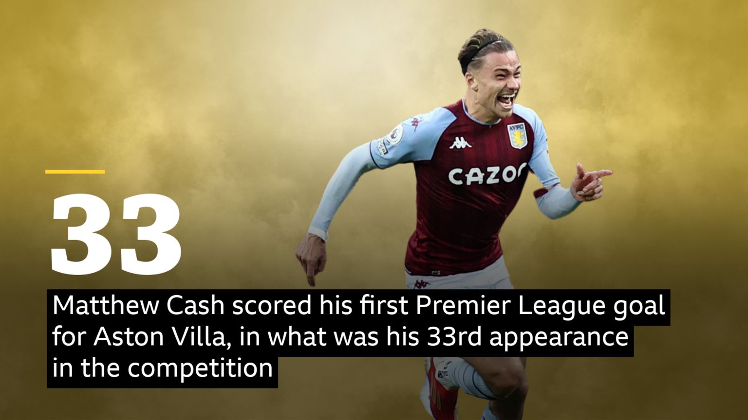 Cash claims first Premier League goal - BBC Sport