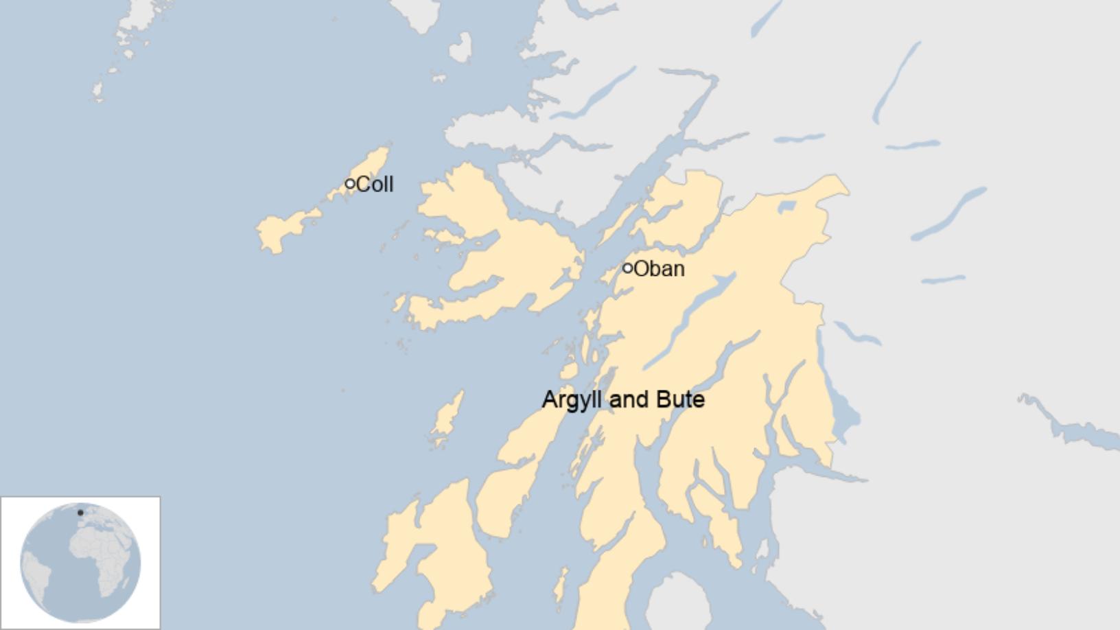 Couple lose home after fire on Isle of Coll - BBC News