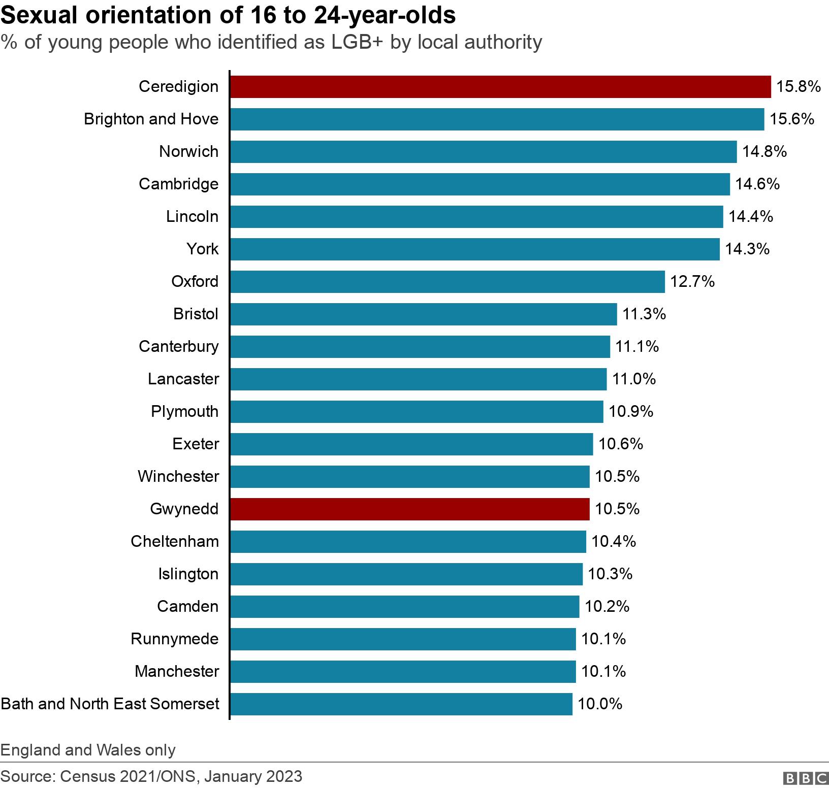 Sexuality: Ceredigion tops census for most sexual diversity - BBC News