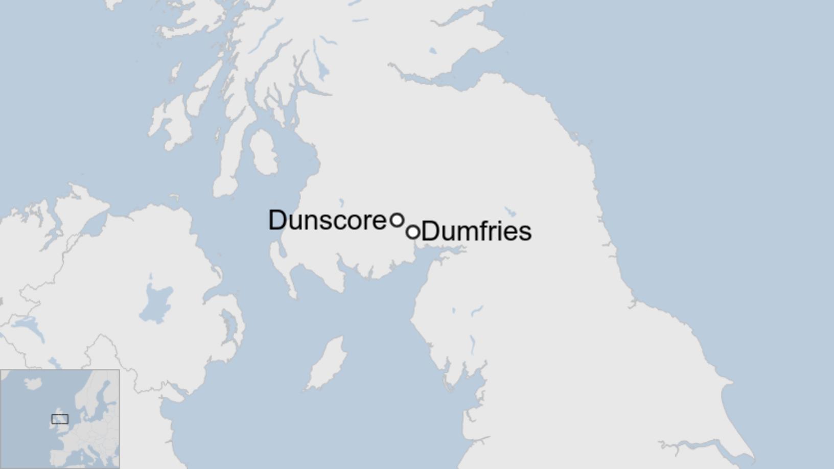 Dunscore crash leaves man seriously injured in hospital - BBC News