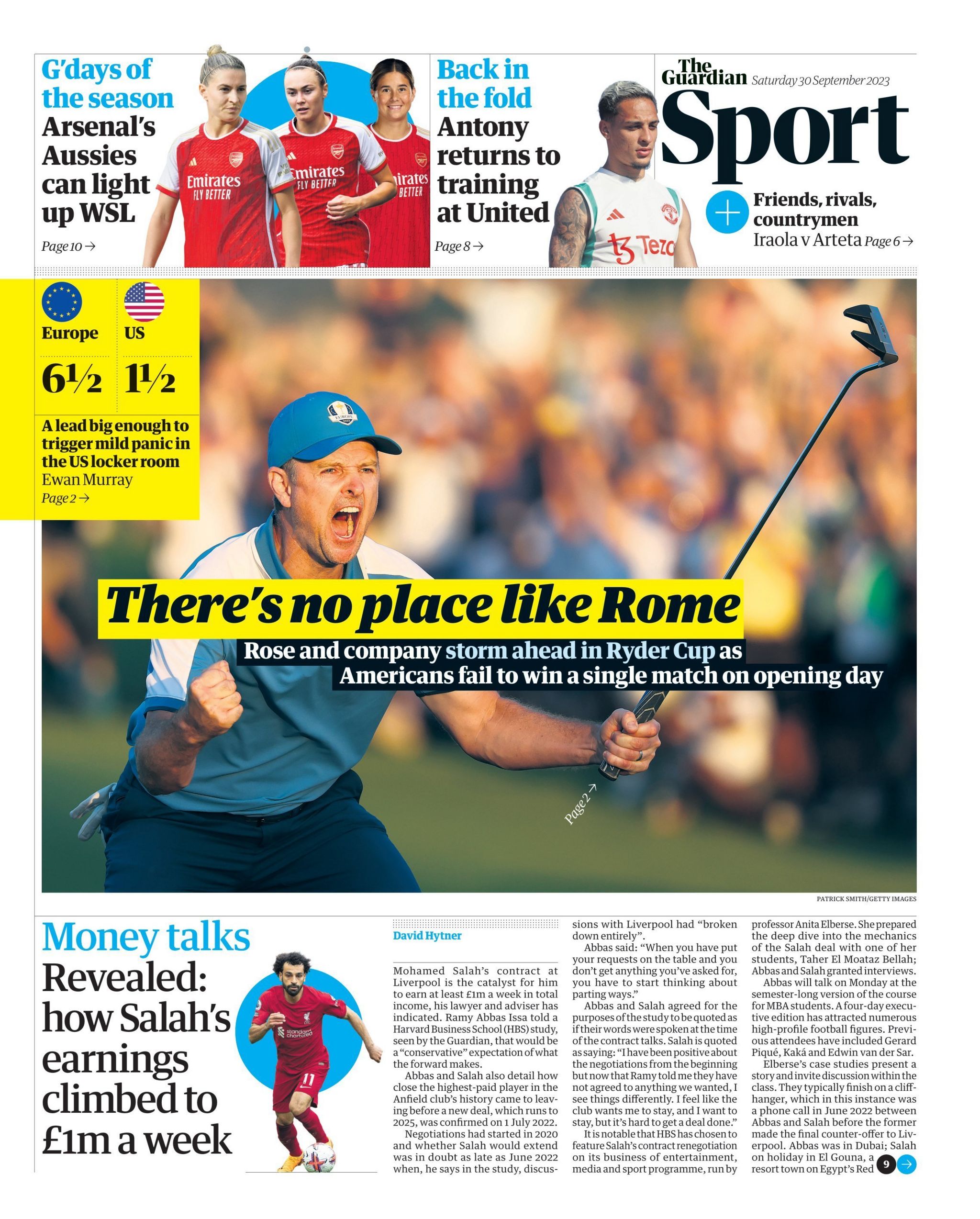 Saturday's back pages - BBC Sport