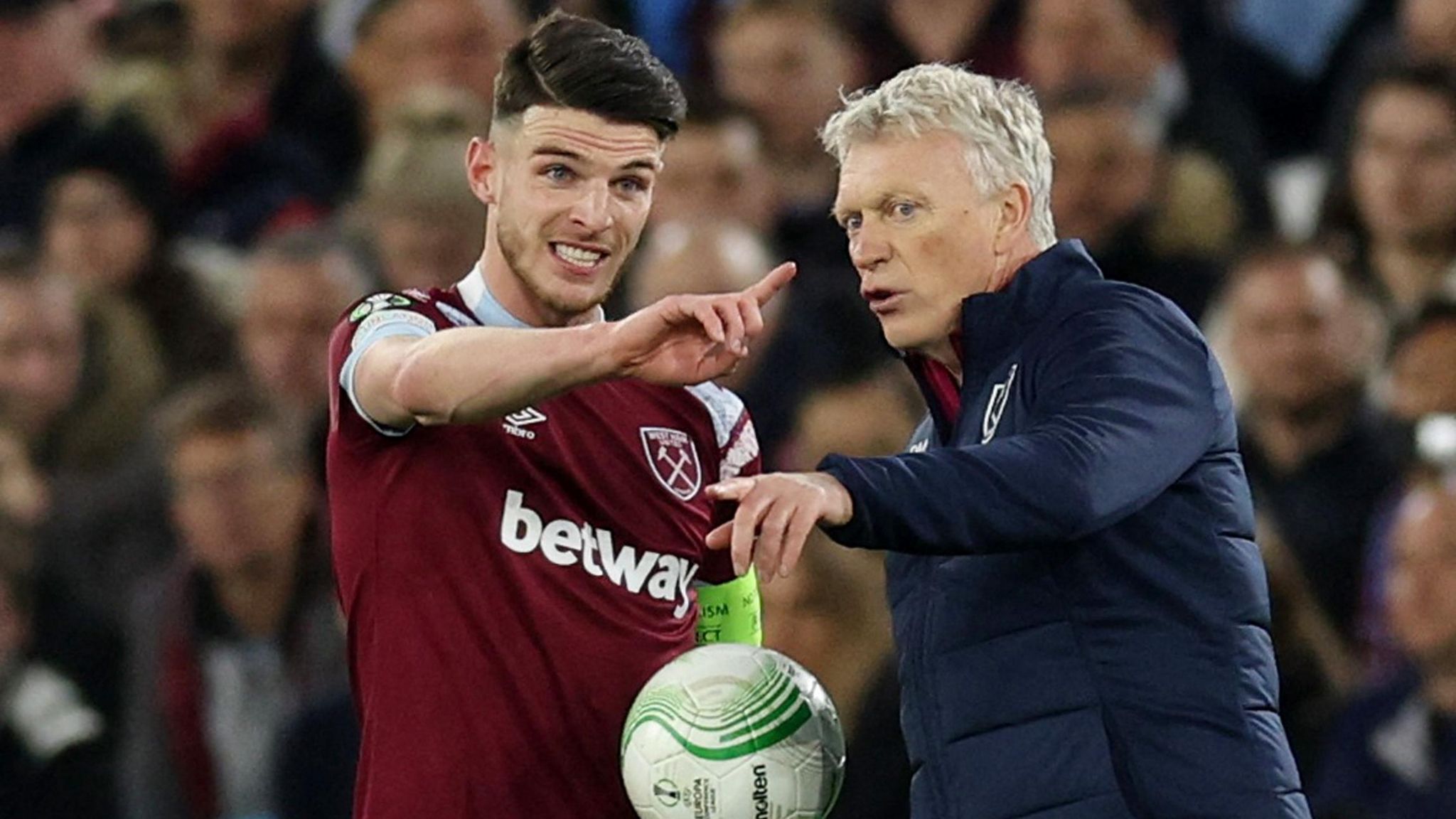 West Ham press conference: David Moyes on Declan Rice's value - BBC Sport