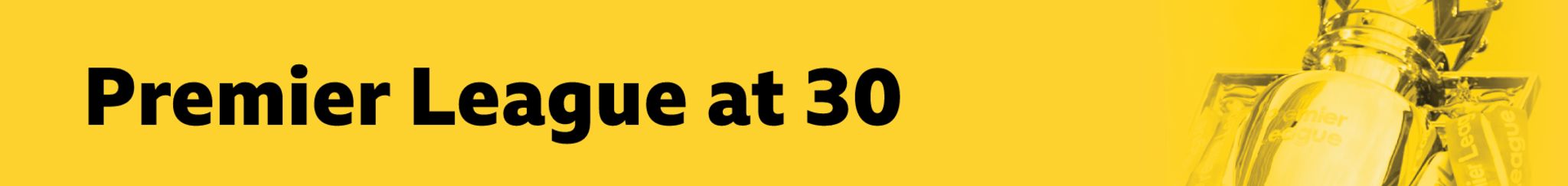 Premier League at 30: How football has changed - BBC Sport