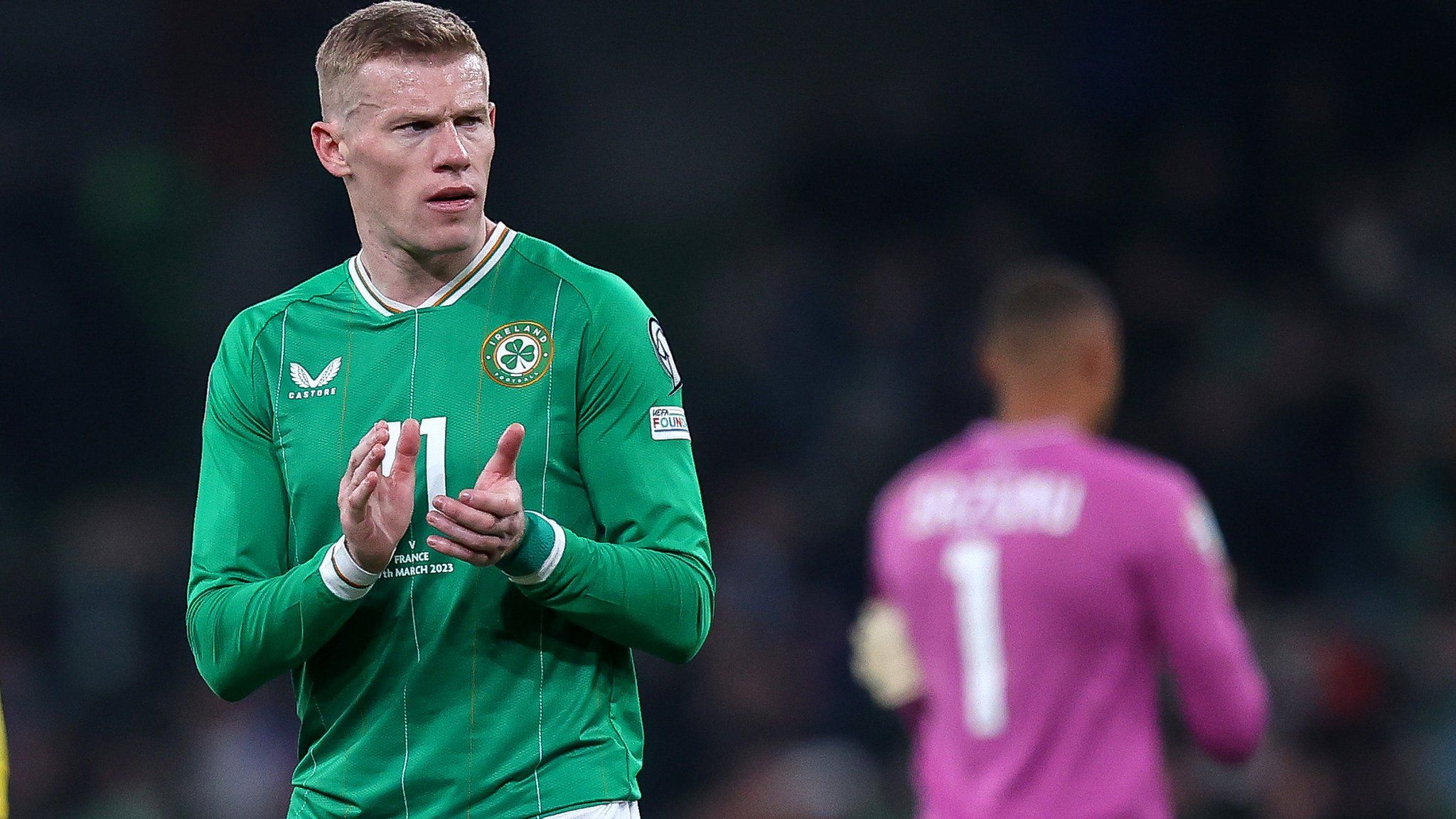 Republic of Ireland v Gibraltar: James McClean wins 100th cap for ...