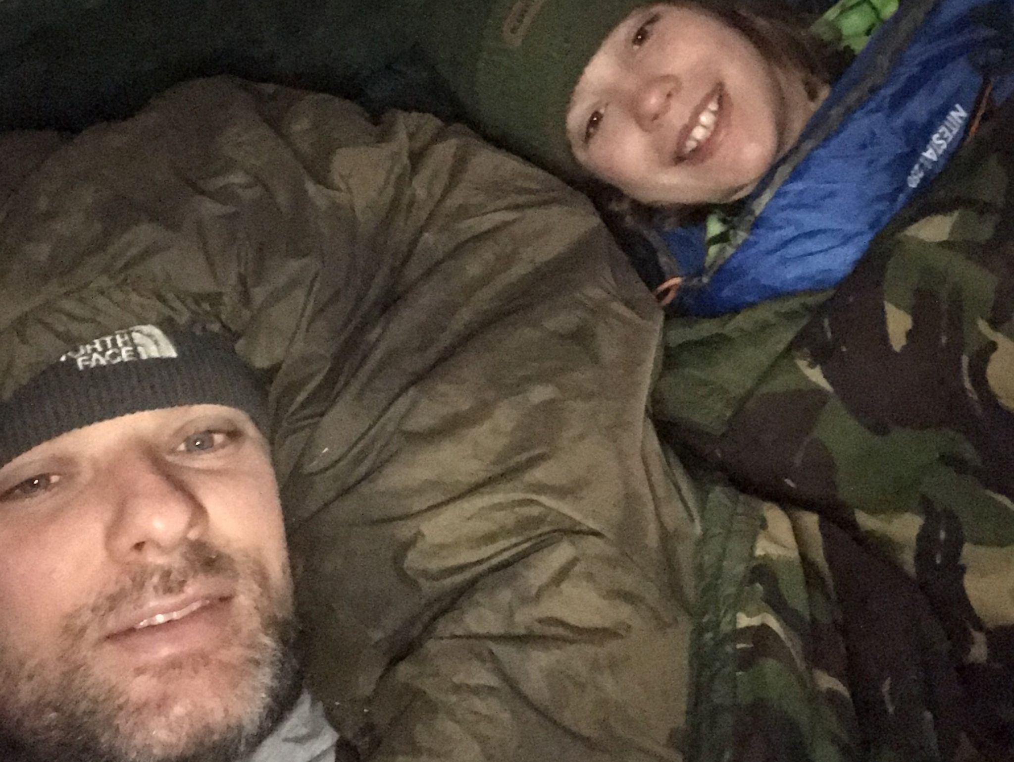 Rutland dad and son, 10, sleep in garden igloo at -5C - BBC News