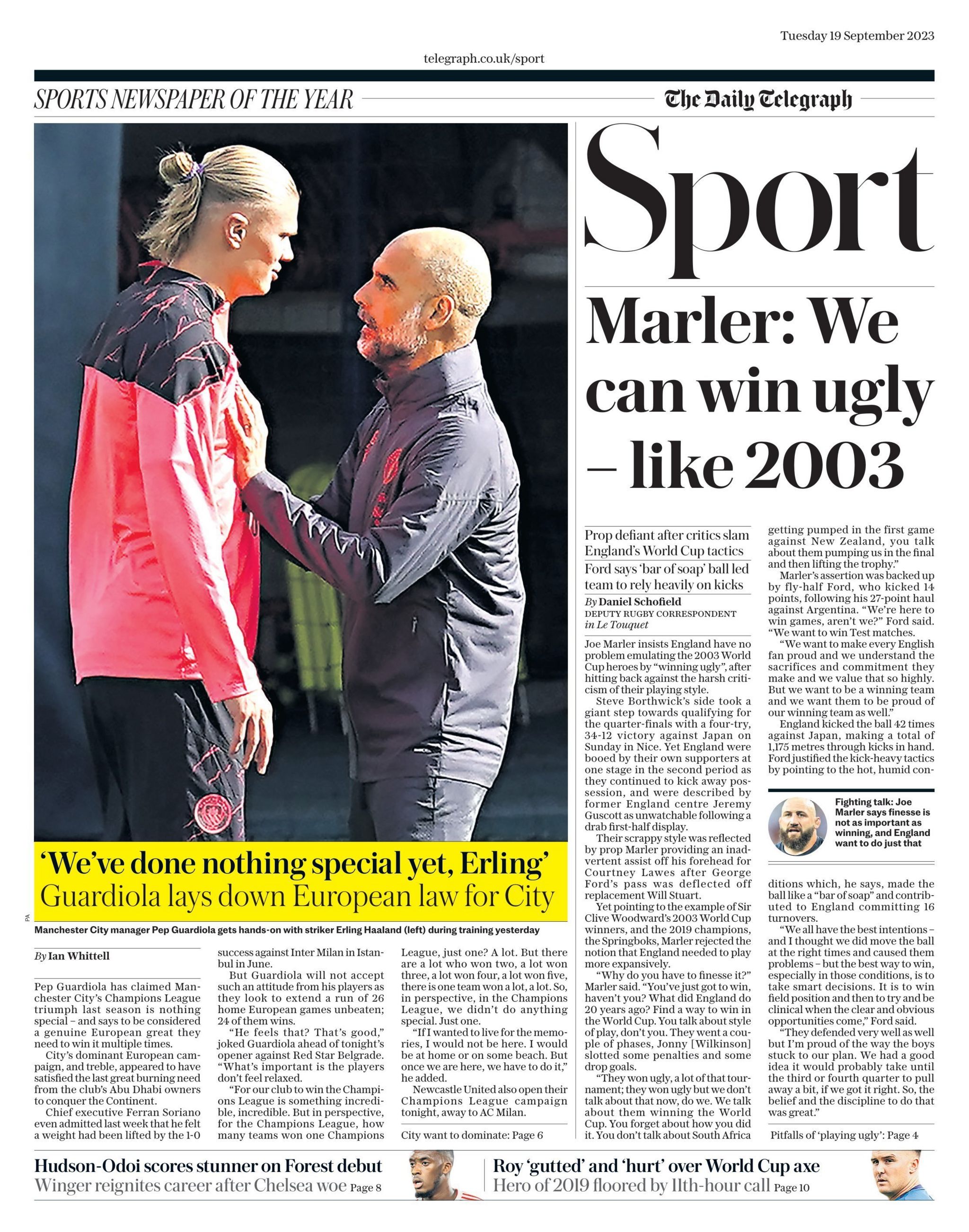 Tuesdays back pages - BBC Sport