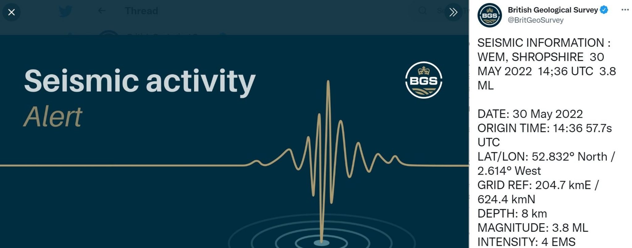 A mini-earthquake has been recorded in Shropshire - BBC Newsround