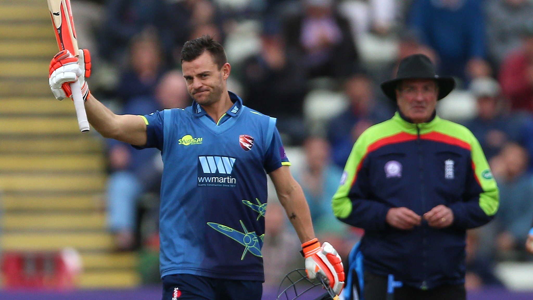 County Championship: Joe Denly and Jonathan Trott hit fifties on day of ...