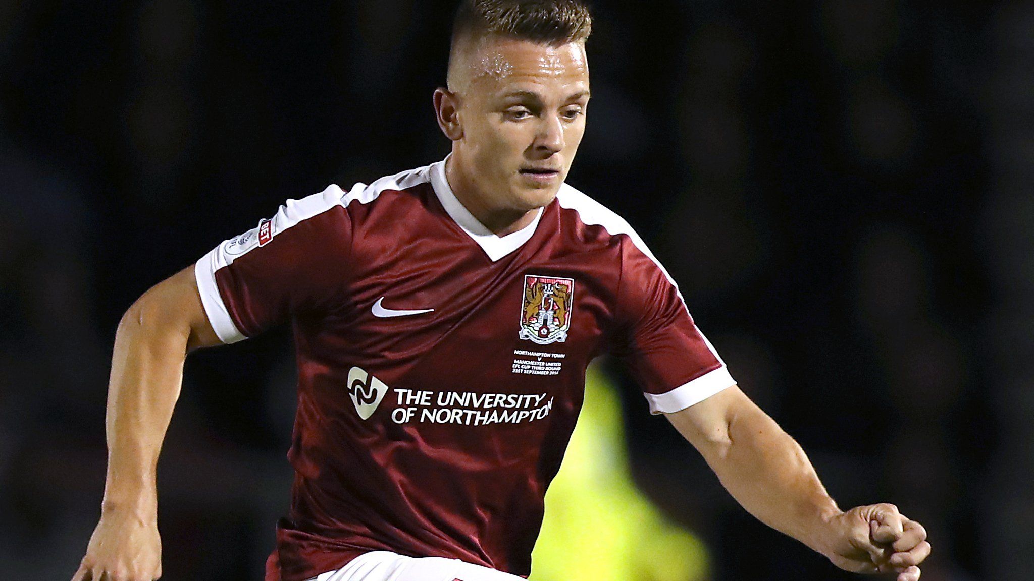 Sam Hoskins: Northampton Town striker signs new deal until 2020 - BBC Sport