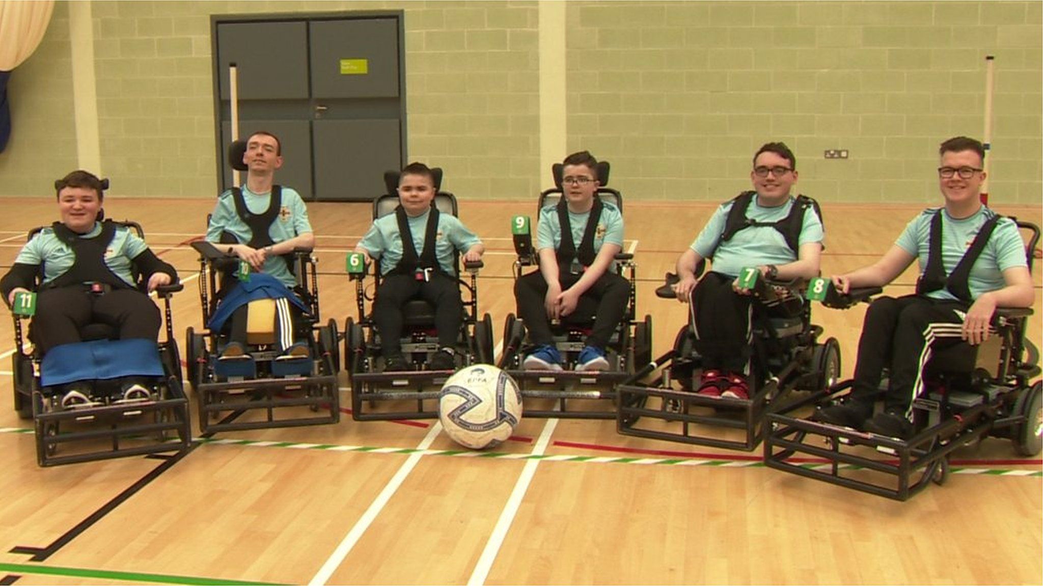 Covid: Powerchair footballer's family reunion hopes after jab - BBC News
