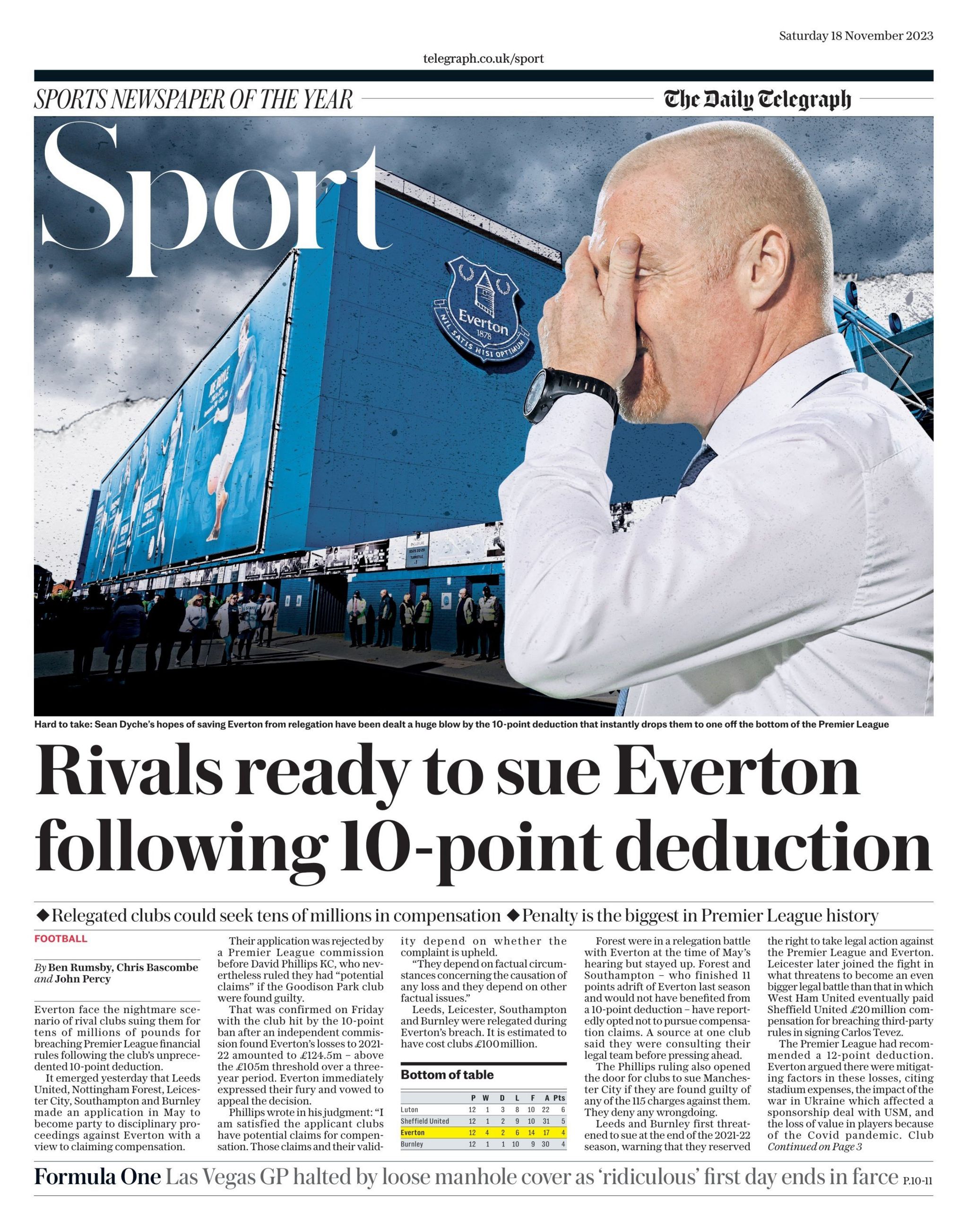 Saturday's back pages - BBC Sport