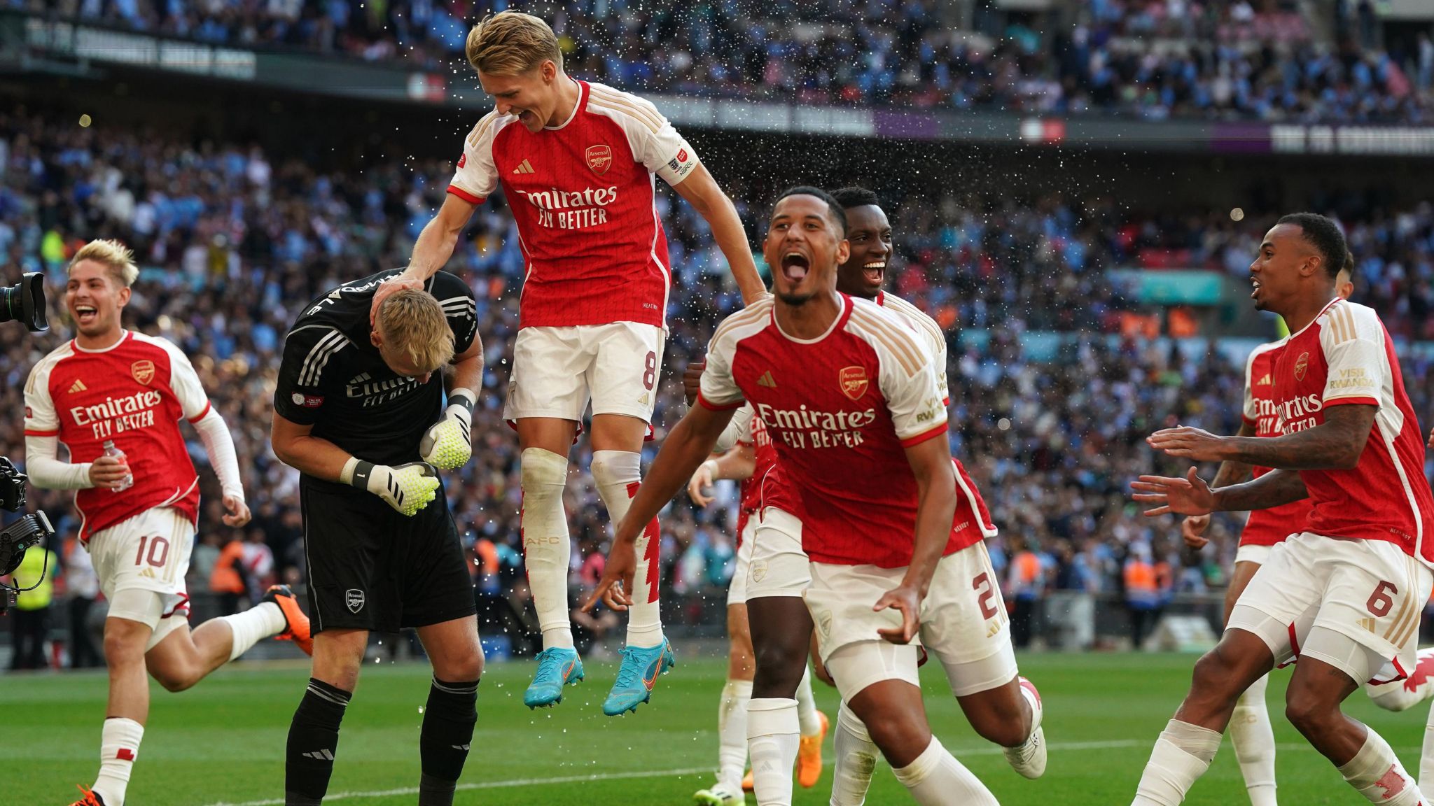 Arsenal: Aaron Ramsdale and Declan Rice on Community Shield win - BBC Sport