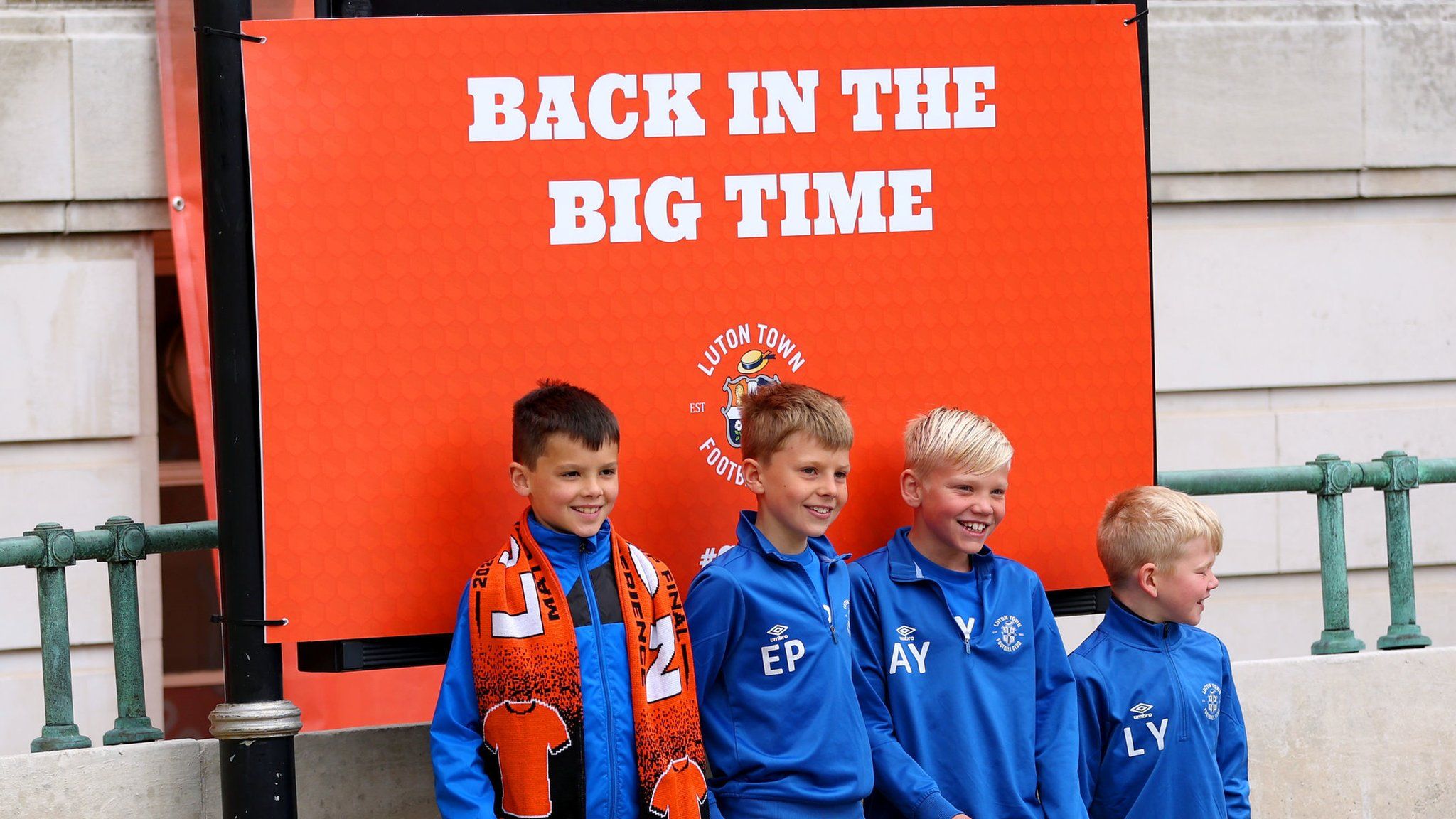 Luton Town celebrate promotion to the Premier League in style! - BBC ...