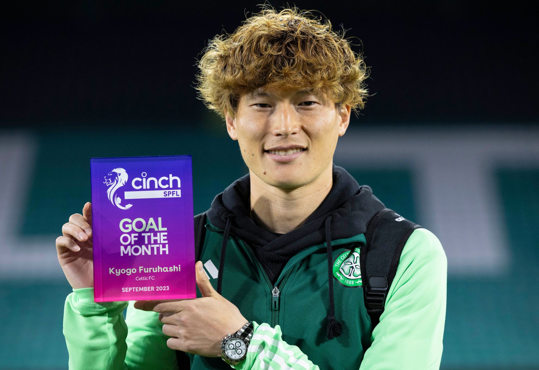 Kyogo nets goal of month award - BBC Sport