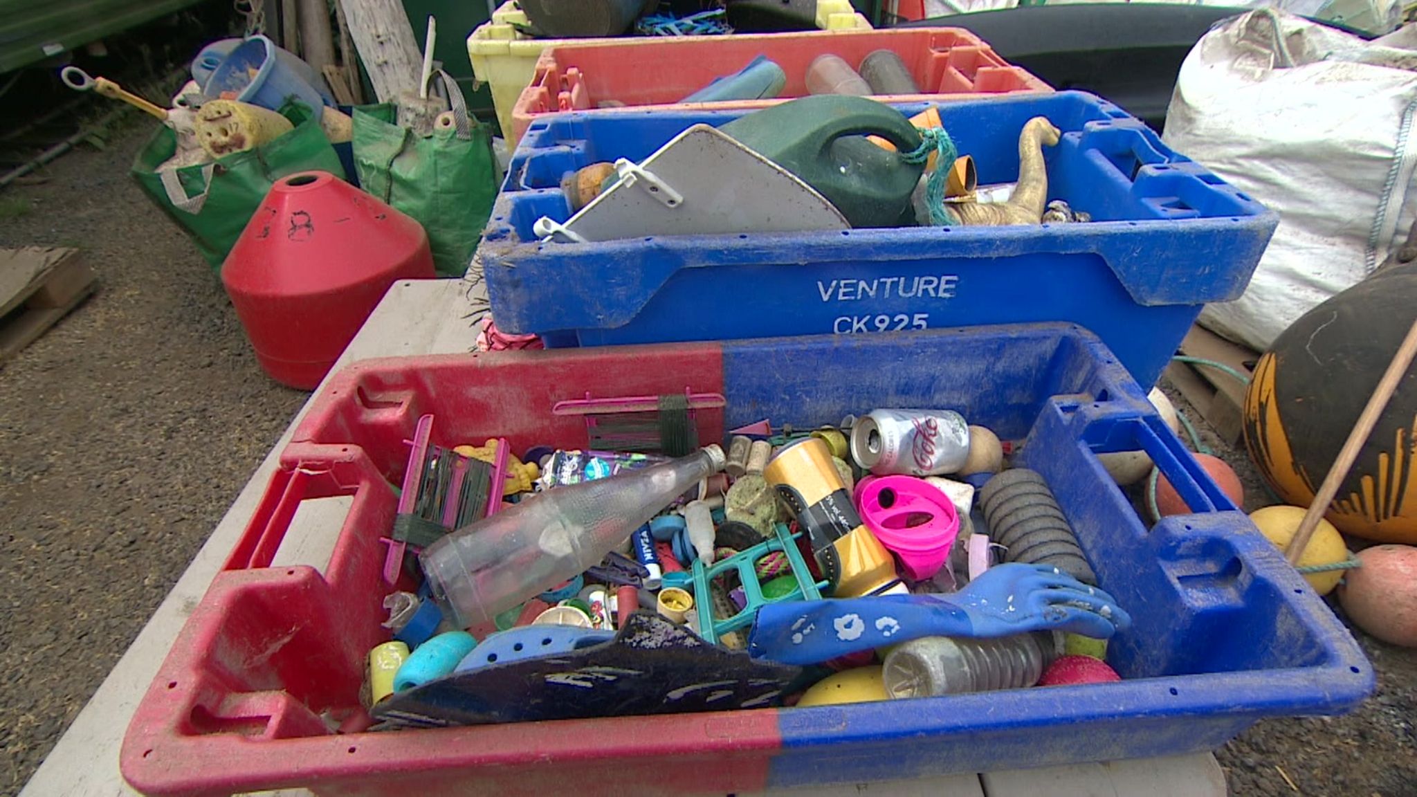 Harbour project to raise awareness of marine litter - BBC News