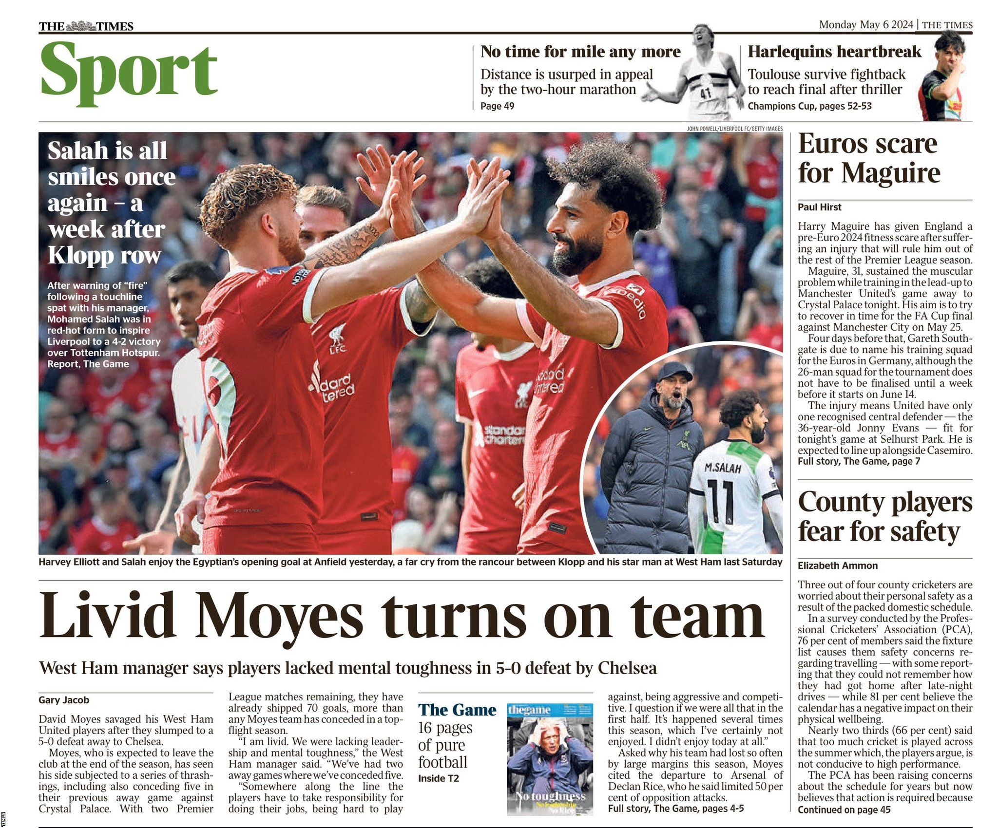 Monday's back pages - BBC Sport