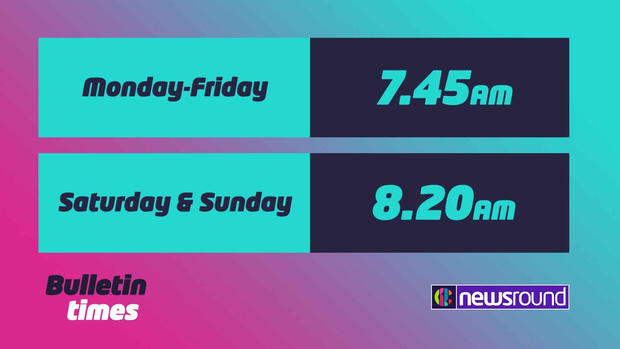 When is Newsround on TV? - BBC Newsround