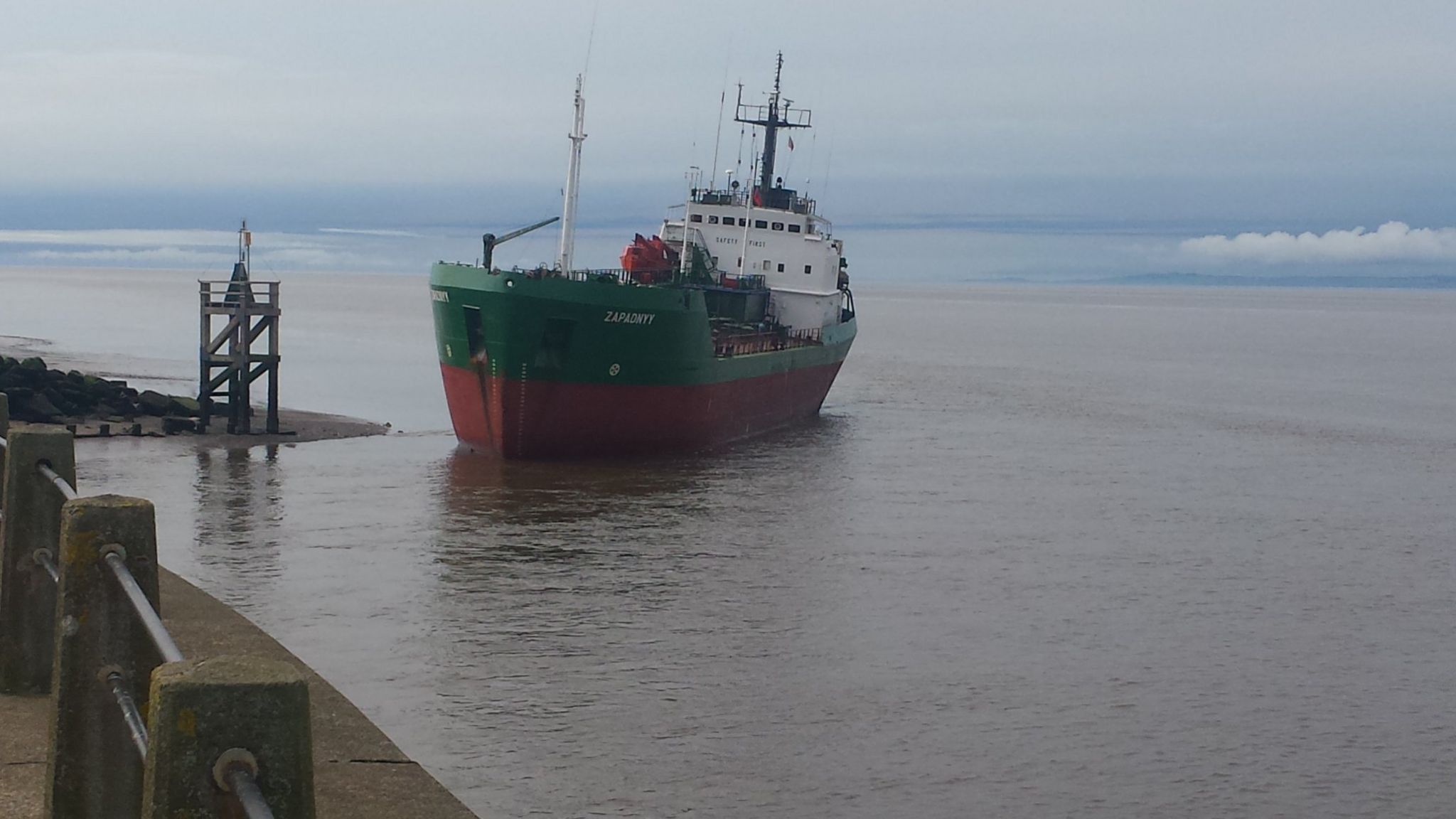 Port of Silloth: Cargo vessel carrying syrup stuck off Cumbrian coast ...