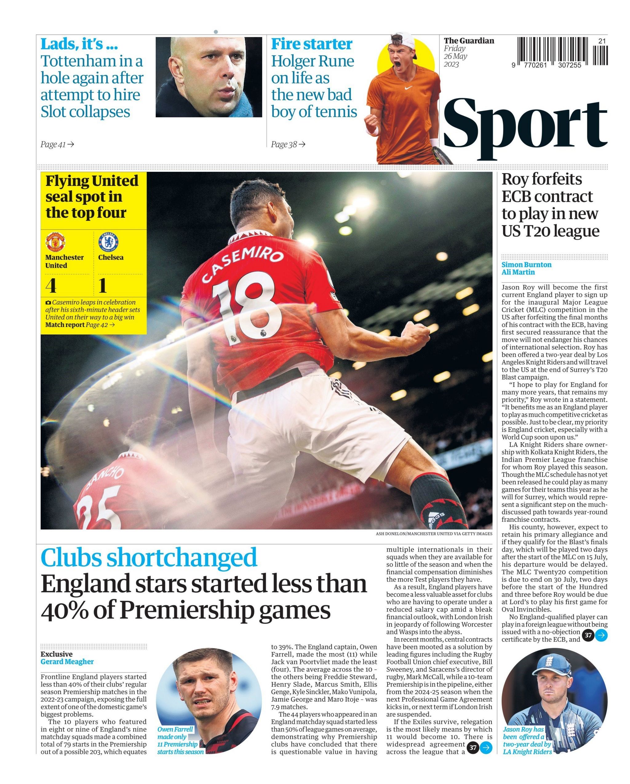 Friday's back pages - BBC Sport