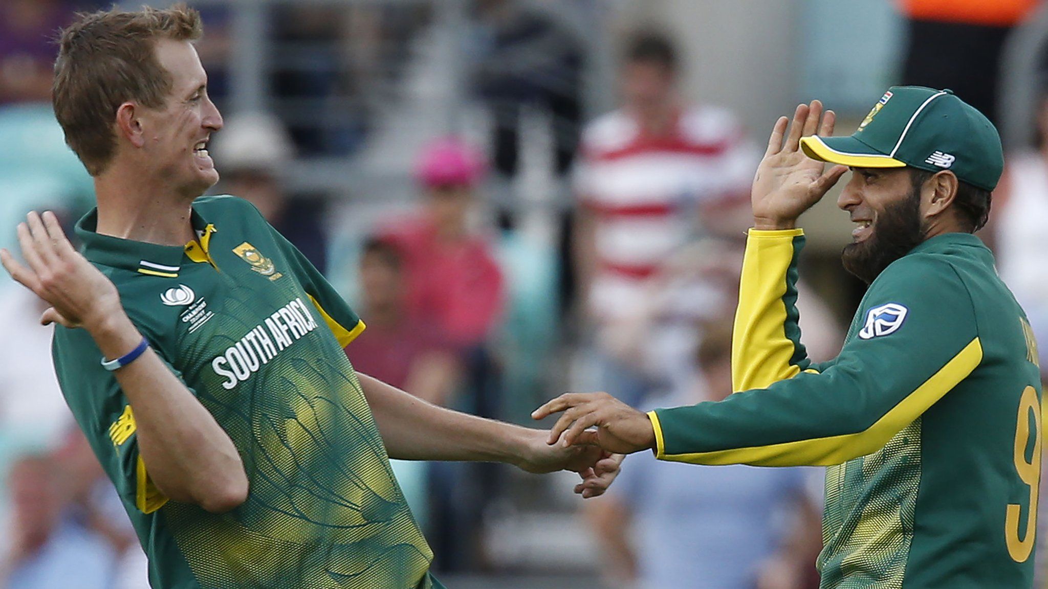 Champions Trophy: Hashim Amla and Imran Tahir shine in South Africa win ...