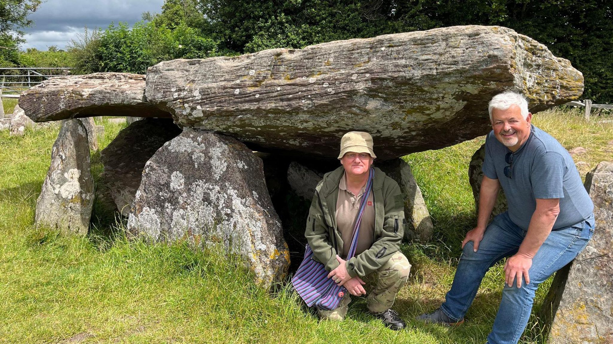 Possible stone circle find near Arthur's Stone - BBC News
