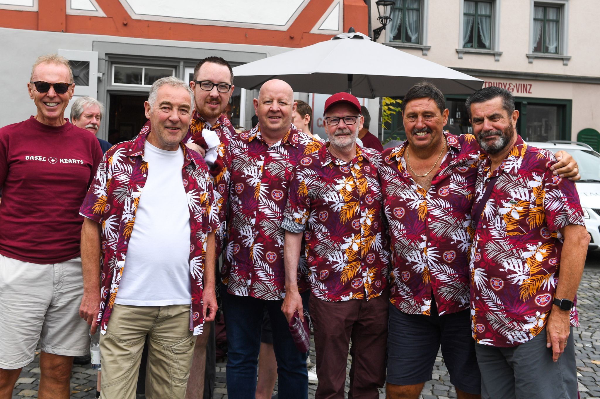 Hearts fans on tour in St Gallen - BBC Sport
