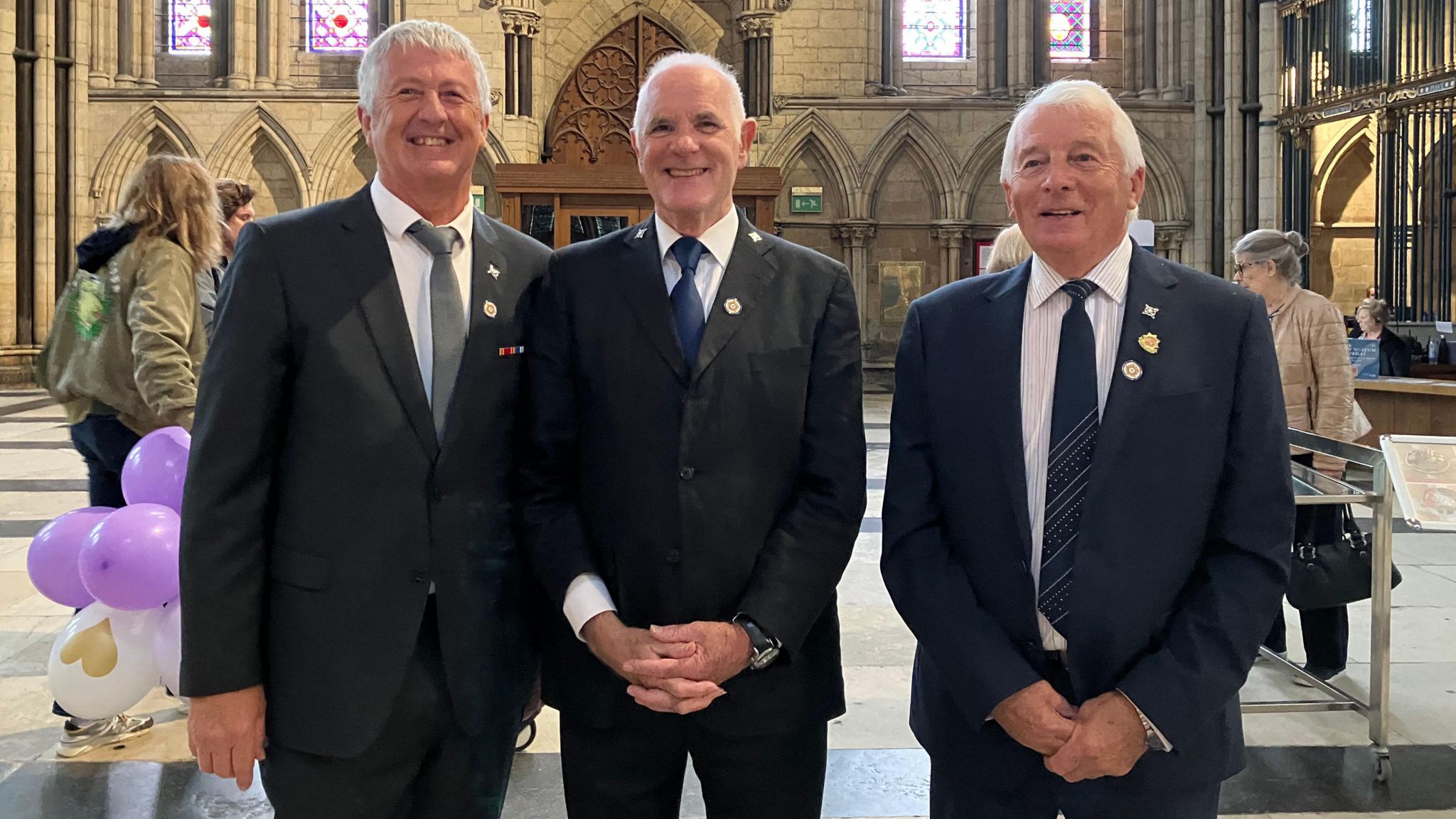 York Minster blaze firefighters reunite 40 years later - BBC News
